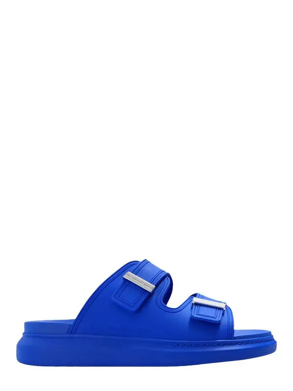 Alexander McQueen Hybrid Double Buckle Sandal - Blue