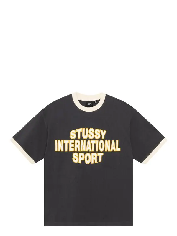 StÜssy Sport Ringer Tee - Black