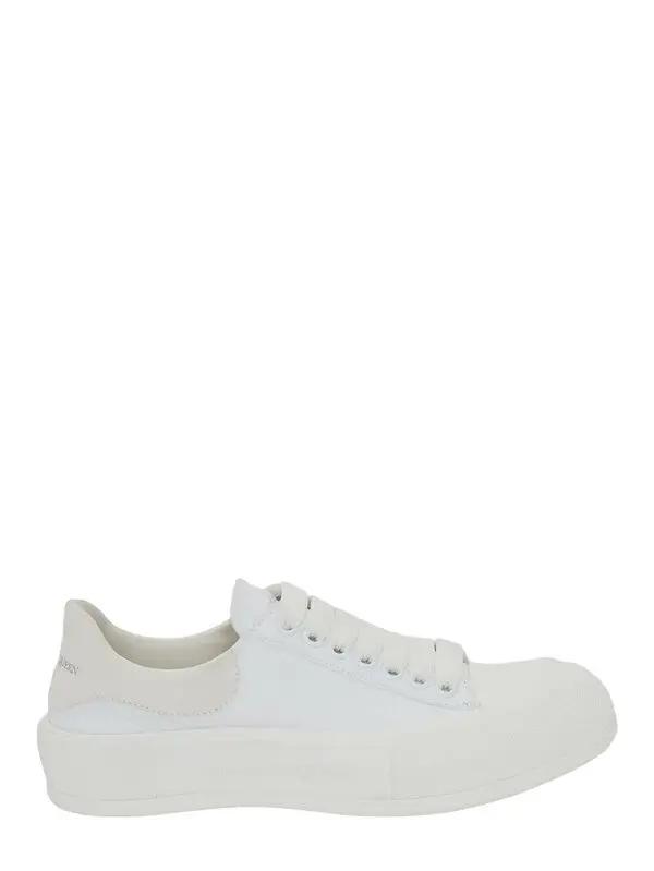 Alexander McQueen Deck Lace-up Plimsoll - White