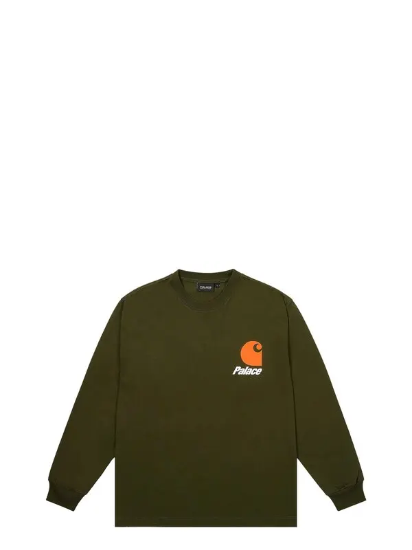 PALACE X Carhartt Wip Logo Long-sleeve - Green