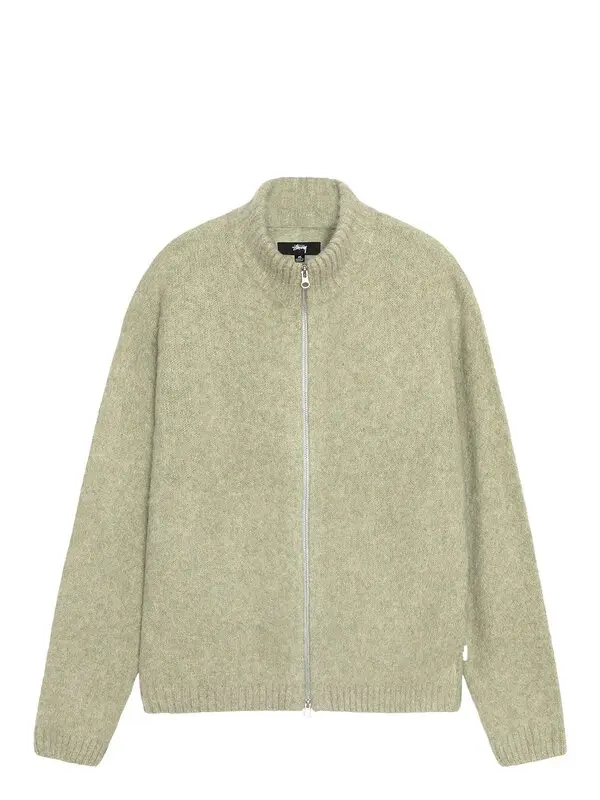 StÜssy Full Zip Merino Sweater - Green