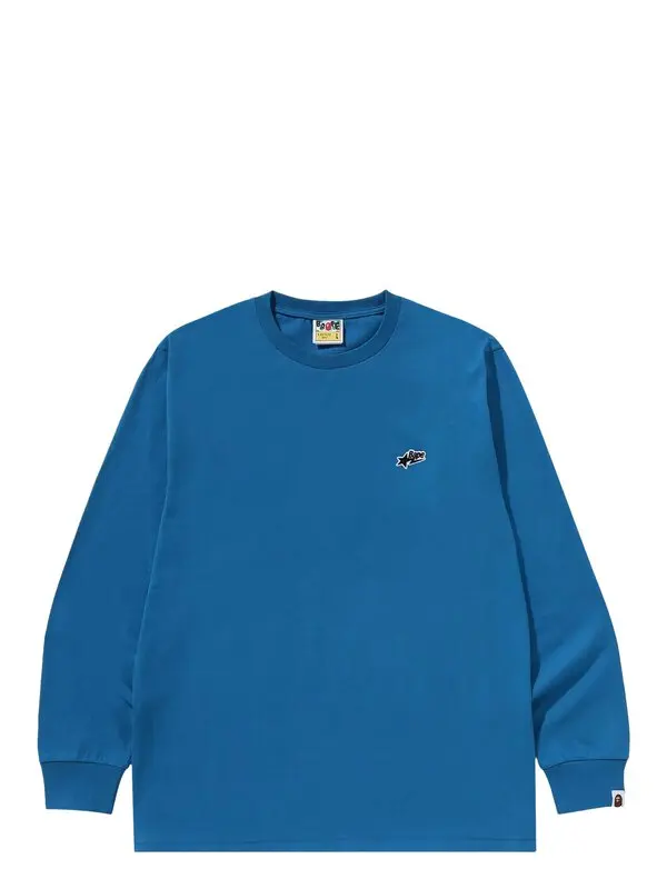 A BATHING APE Sta One Point Long-sleeve Tee - Blue