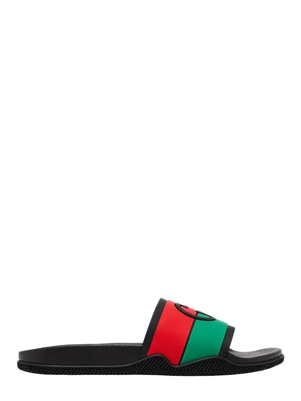 Gucci Interlocking G Slide - Red