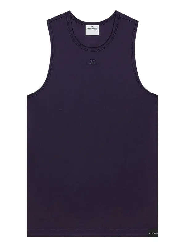 COURREGES Sport Interlock Tank Top - Blue
