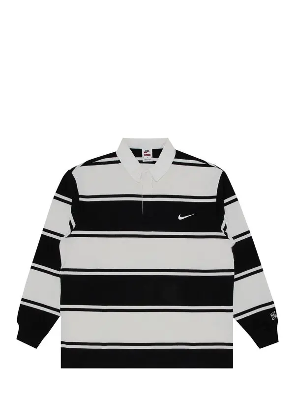 Supreme X Nike Stripe Rugby - Black