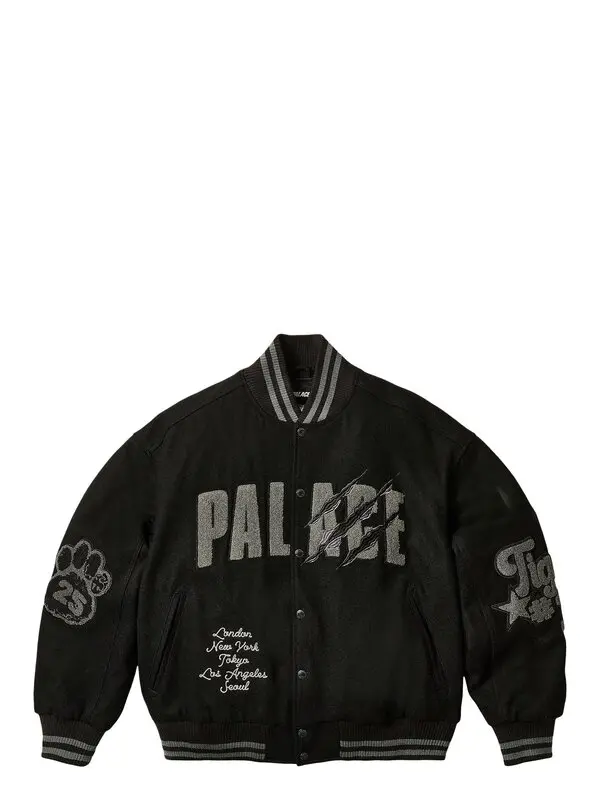 PALACE Tora Tora Varsity Jacket - Black