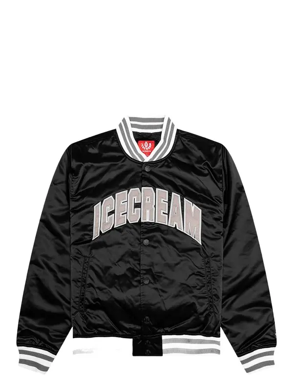 ICECREAM Varsity Jacket - Black