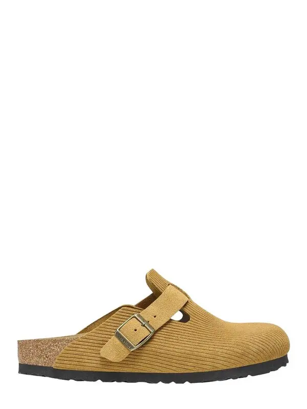 BIRKENSTOCK Boston Suede Embossed Corduroy - Tan