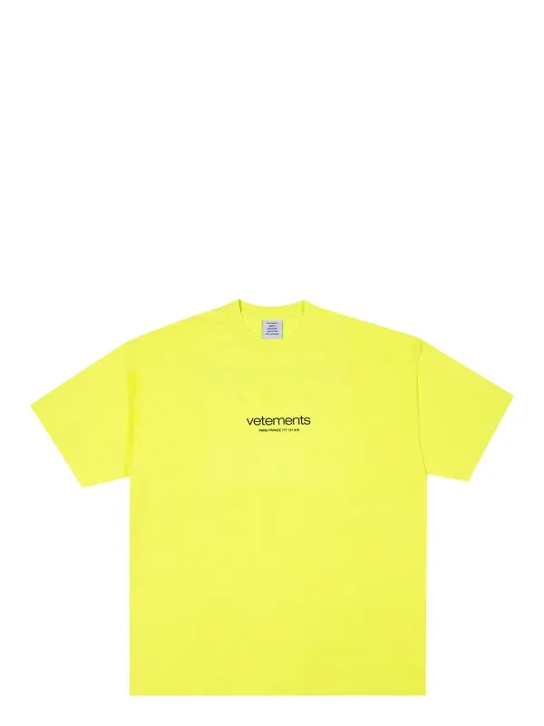 Vetements Urban Logo T-shirt - Yellow