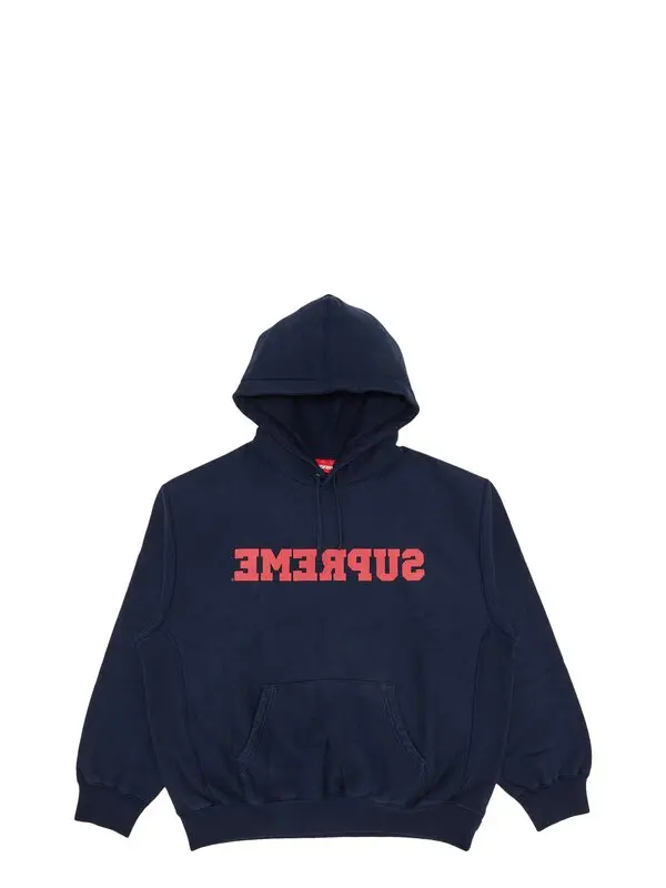 Supreme Reverse Hooded Sweatshirt - Blue