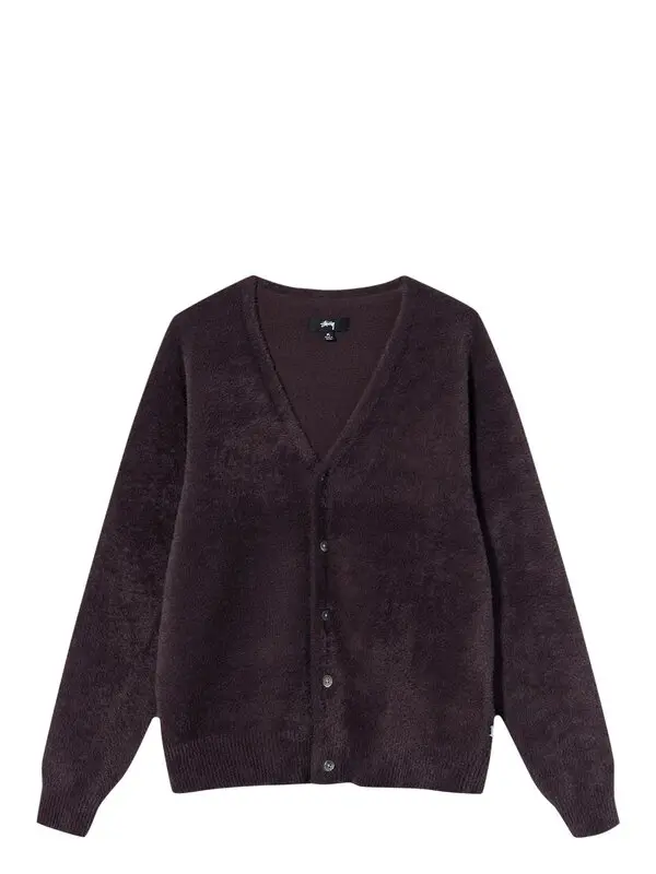 StÜssy Shaggy Cardigan - Purple