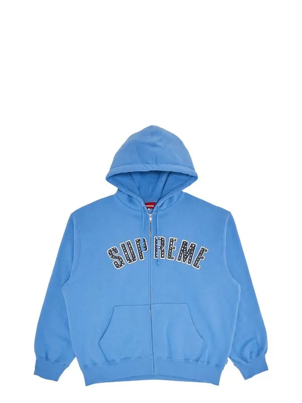 Supreme X B.b. Simon Zip Up Hooded Sweatshirt - Blue