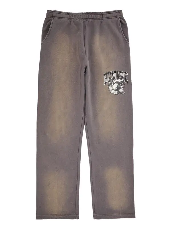 MARKET Tonal Beware Open Bottom Sweatpants - Grey