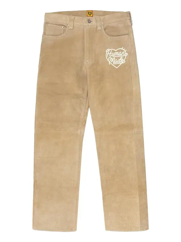 HUMAN MADE Suede Leather Pants - Tan