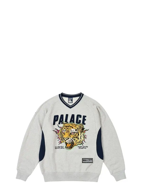 PALACE Tora Tora Crewneck - Grey