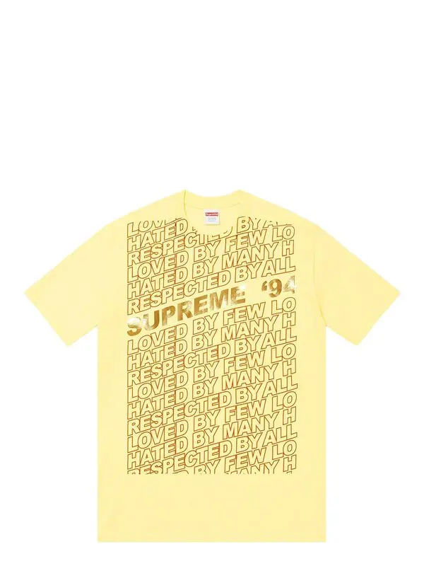 Supreme Respected Tee - Yellow
