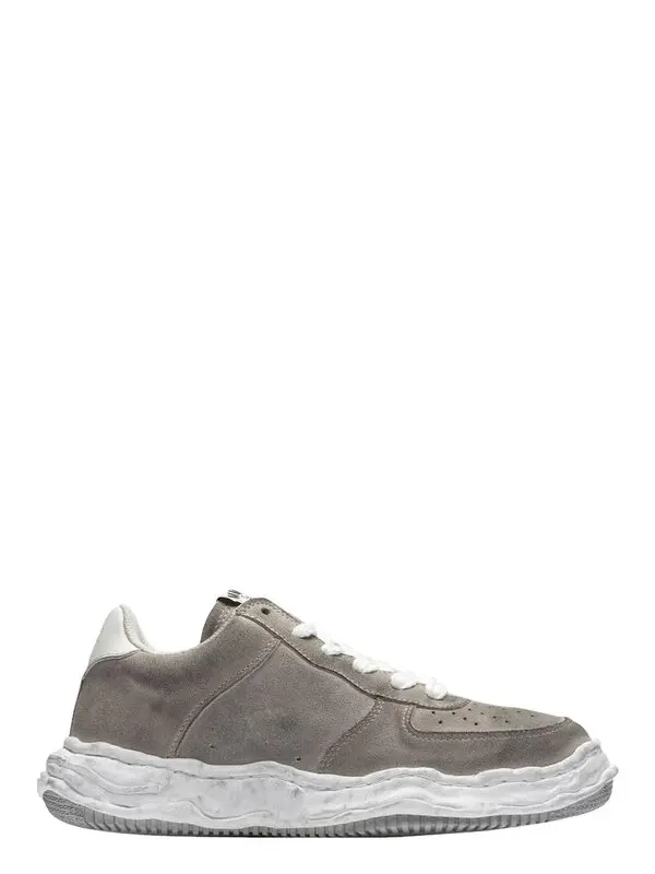 Mihara Yasuhiro Wayne Brushed Suede Low Top Sneakers - White