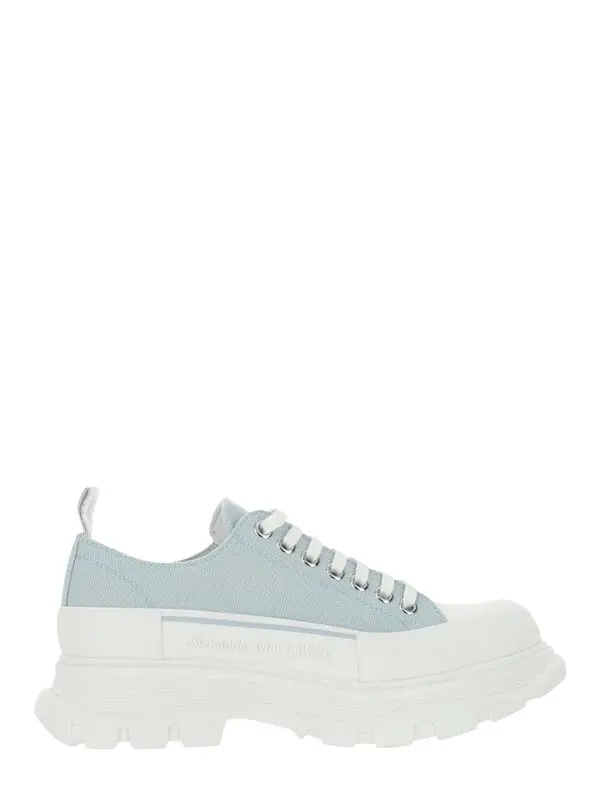 Alexander McQueen Tread Slick Lace Up Sneakers - Blue