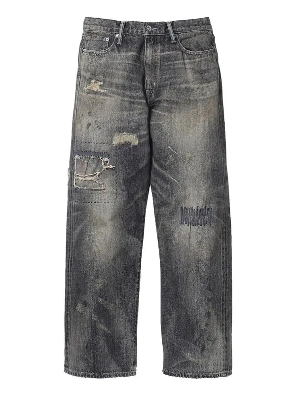 NEIGHBORHOOD Savage Denim Dp Wide Pants - Black