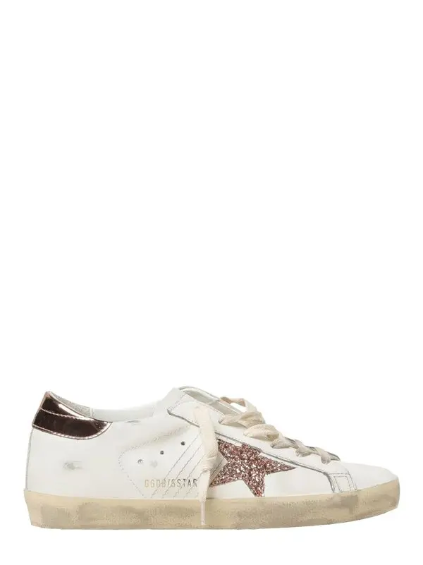 GOLDEN GOOSE Superstar Glitter Sneakers - White