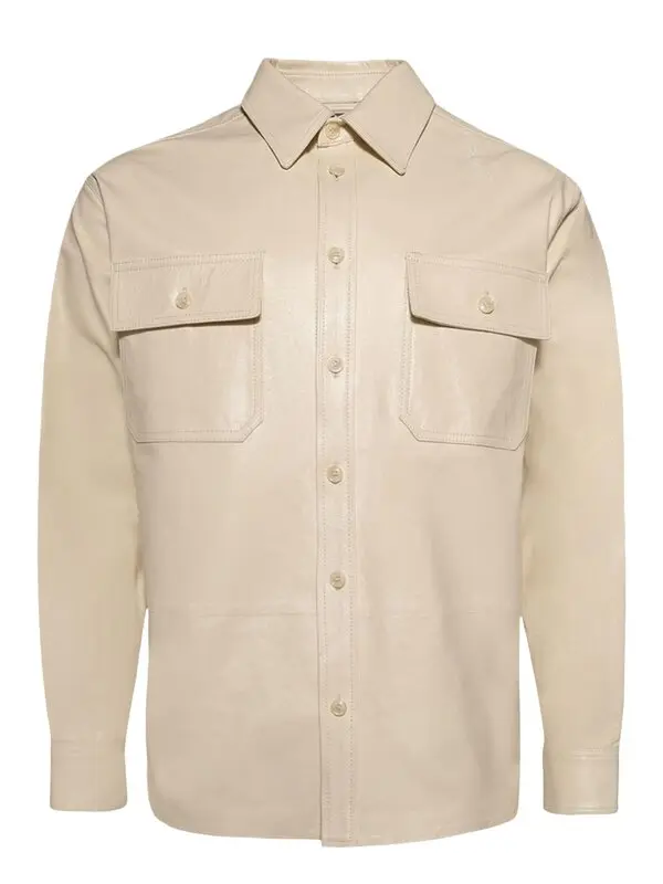 Marni Leather Shirt - Tan