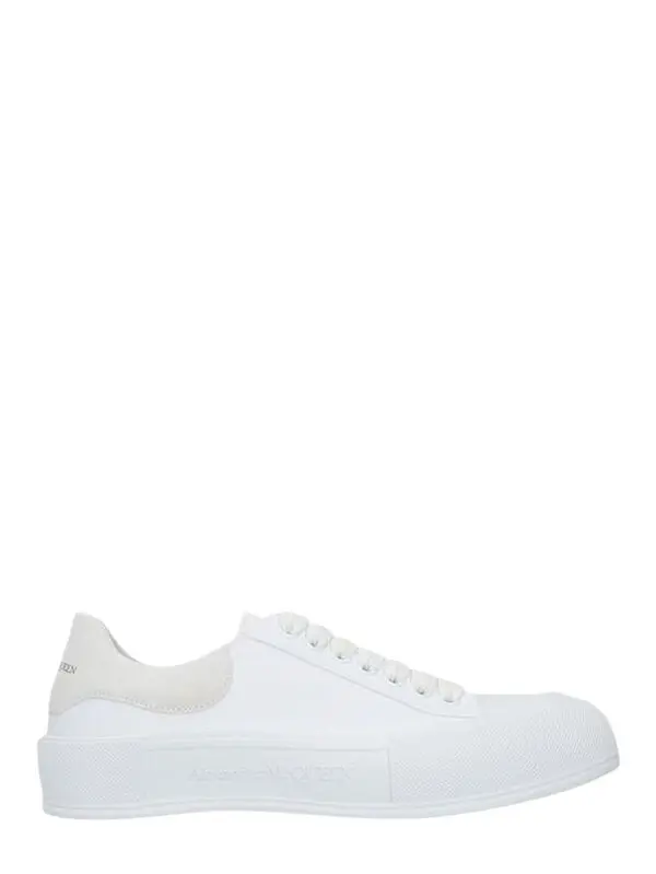 Alexander McQueen Deck Plimsoll Low Sneakers - White