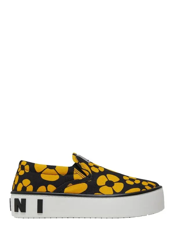 Marni Carhartt Wip X Paw Floral Sneakers - Black