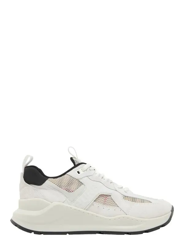 Burberry Check Mesh Low Tartan - White