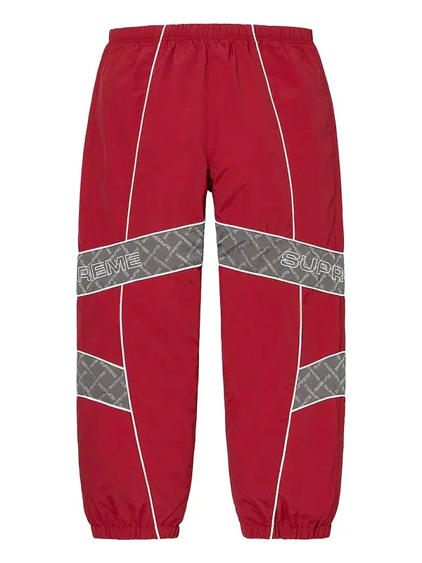 Supreme Jacquard Panel Track Pant - Red