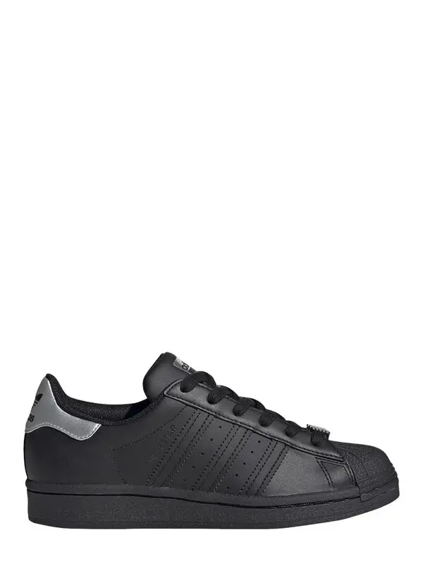 Adidas Superstar J Silver Sneakers - Black