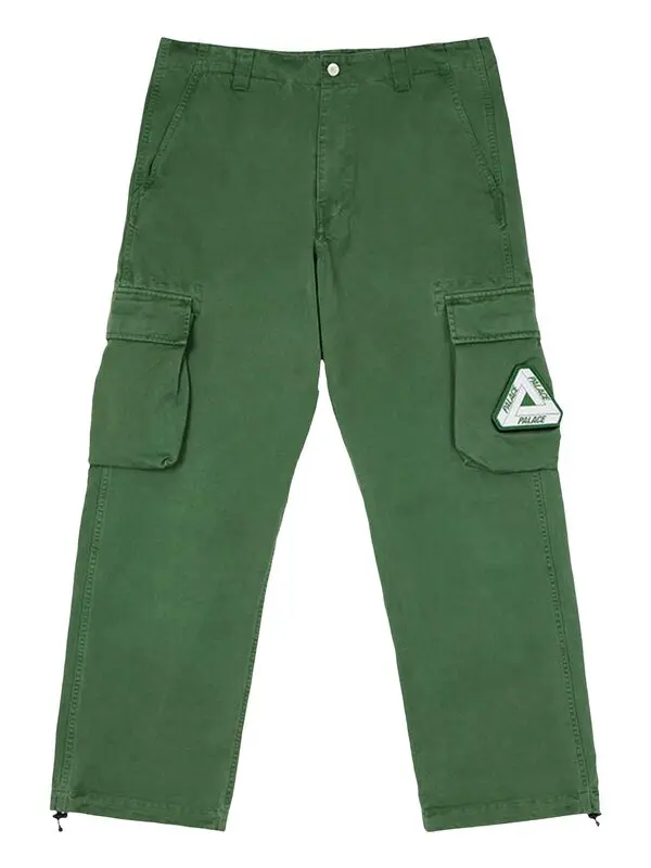 PALACE Garment Dyed Cargo Trousers - Green
