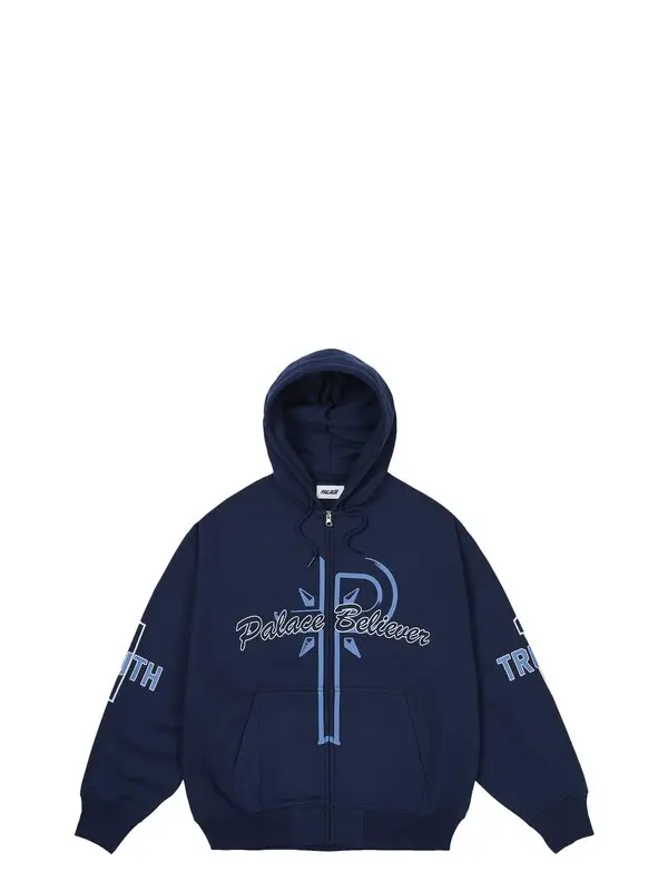 PALACE Believer Zip Hood - Blue
