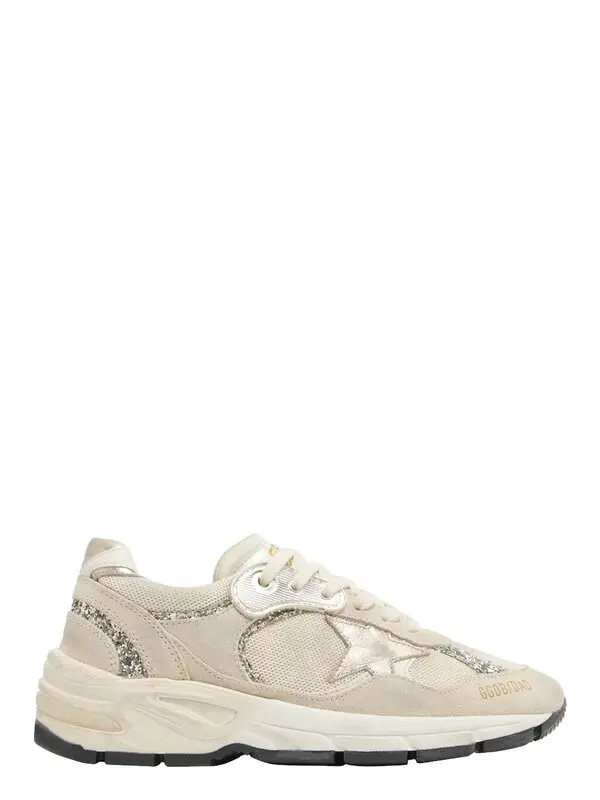 GOLDEN GOOSE Dad-star Seed Pearl Platinum Glitter - Cream