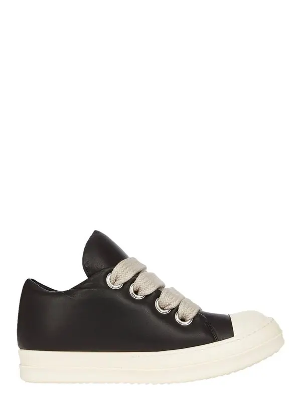 Rick Owens Porterville Jumbo Laced Padded Low Top Sneakers - Black