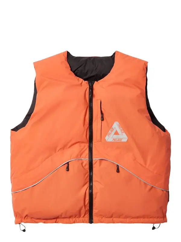 PALACE P-tech Reversible Puffa Vest - Orange