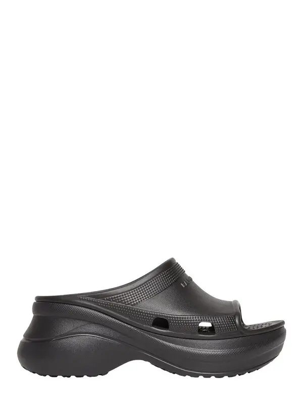 Balenciaga Crocs Pool Slide Sandal - Black