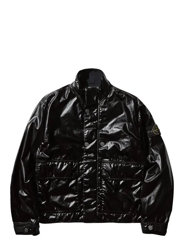 Stone Island Biker Jacket - Black