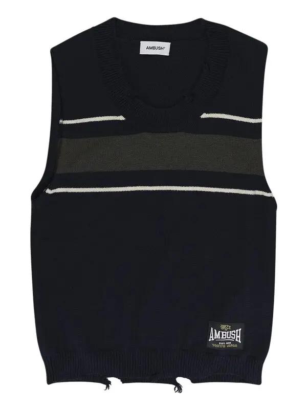 AMBUSH Rib Knit Vest - Blue