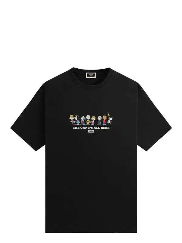 Kith For Peanuts Gang's All Here Tee - Black