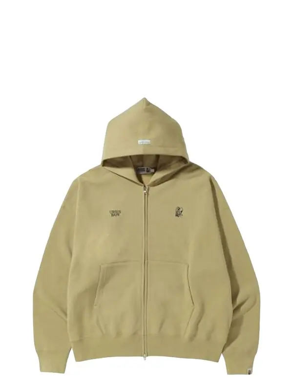 A BATHING APE Color Camo Quadrangle Zip-up Hoodie - Grey
