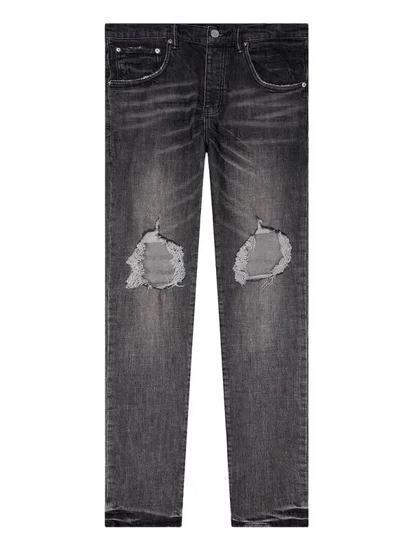 PURPLE BRAND Dirty Blowout Jeans - Grey