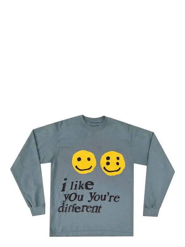 CACTUS PLANT FLEA MARKET I Like You You're Different Long-sleeve Tee - Grey