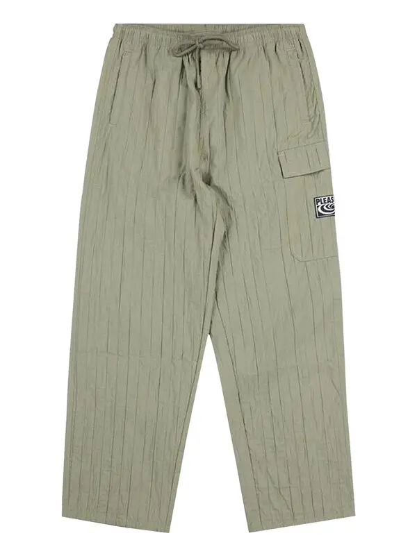 PLEASURES Rescue Pleated Cargo Pants - Green