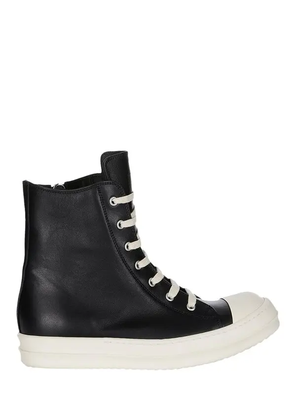 Rick Owens Hollywood High Sneakers - Black