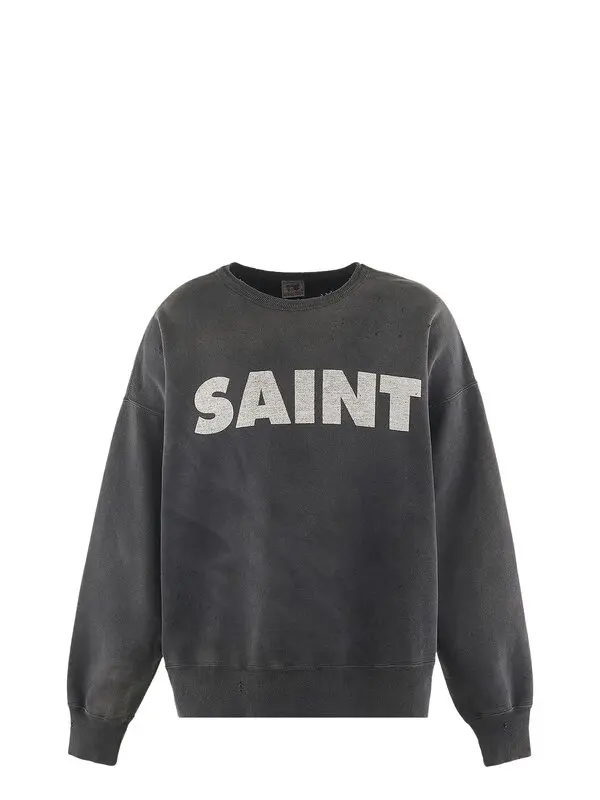 SAINT MXXXXXX Crew Neck Sweatshirt - Black