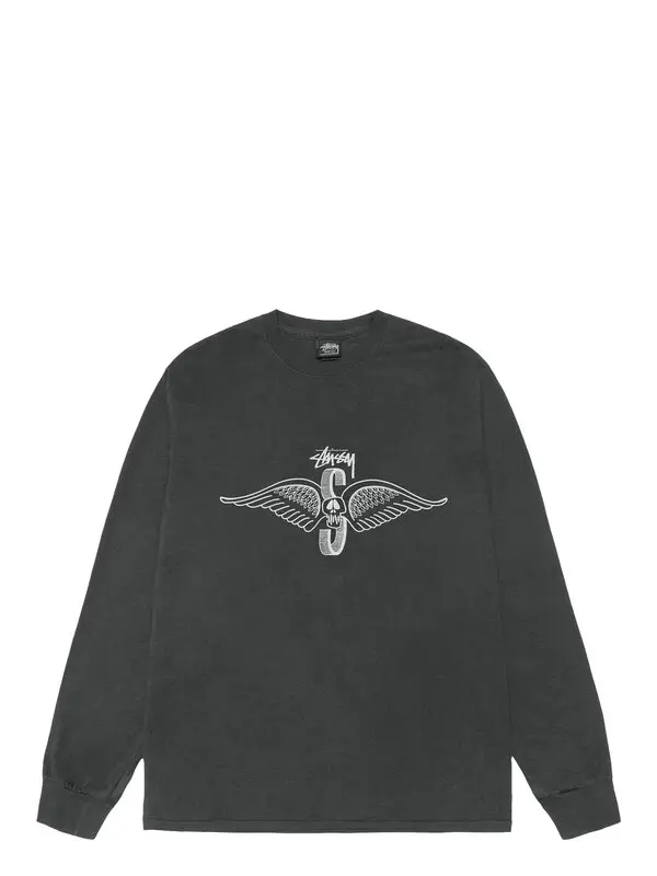 StÜssy Skull Wings Long-sleeve Tee - Black