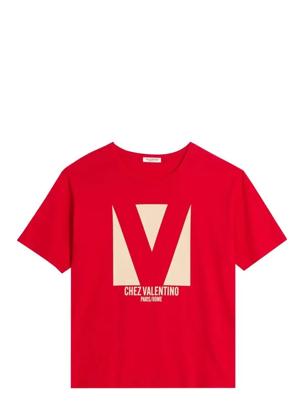 Valentino Garavani Chez Printed T-shirt - Red