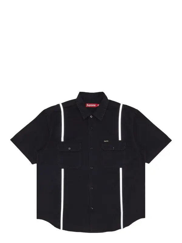 Supreme Reflective Stripe Work Shirt - Black