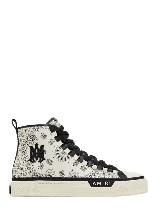 Amiri Court High Bandana Sneakers - White
