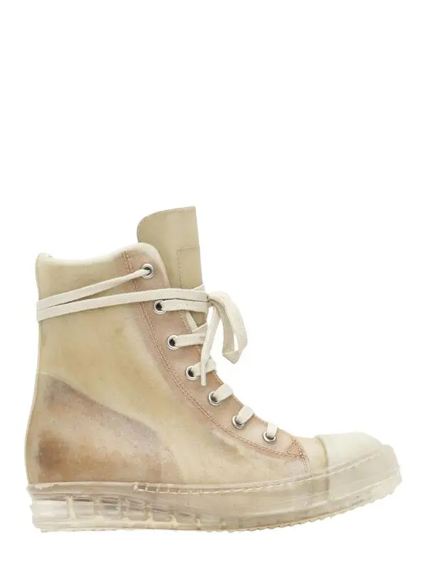 Rick Owens Edfu High Top Sneakers - White